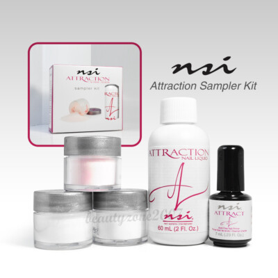 nsi Attraction Nail Acrylic Sampler Kit | eBay