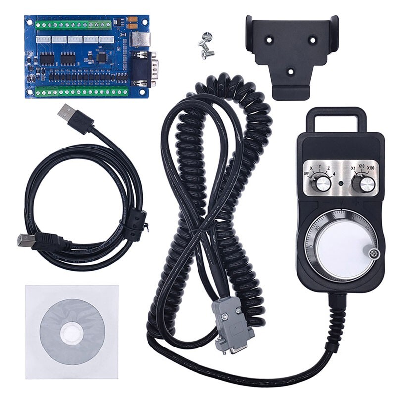 5 Axis USB MACH3 Driver Board Breakout Board with MPG Handwheel ...