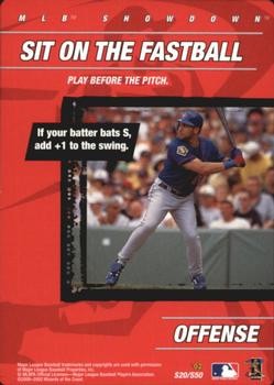 Sit on the Fastball 2002 MLB Showdown S20 Toronto Blue Jays Baseball ...