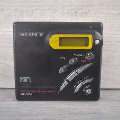 Sony MZ-R500 MiniDisc Recorder Black – Portable MD Walkman – Tested ...