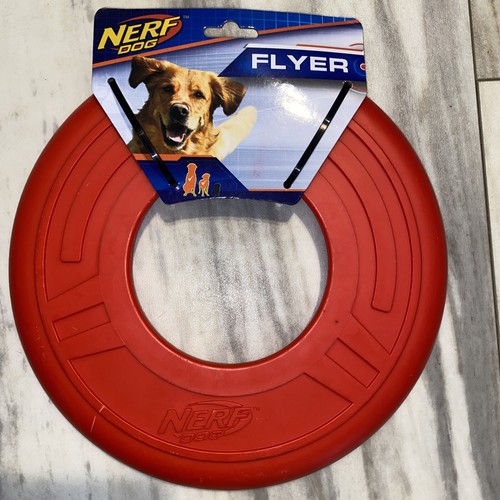 Nerf DOG FLYER FRISBEE 10" RED Medium Large Durable BY HASBRO New | eBay
