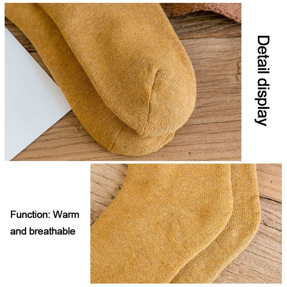 Cotton Winter Compression Stocking Knee High Thermal Calf Socks Women ...