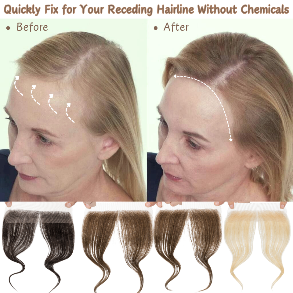 Full Lace Remy Human Hair Topper Cover Up Hairline Pieces Patches Women ...