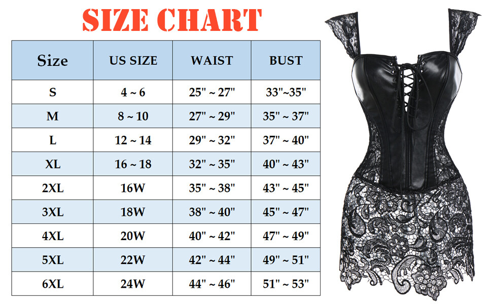 Christmas Women Steampunk Faux Leather Lace Corset Dress Boned Basques ...