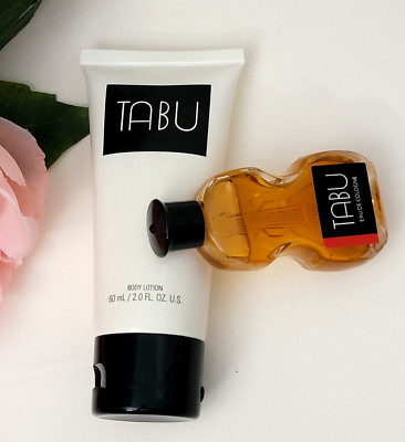 TABU Body Lotion 2 fl oz + 1 FREE Mini Splash 0.5 fl oz by Dana VINTAGE ...