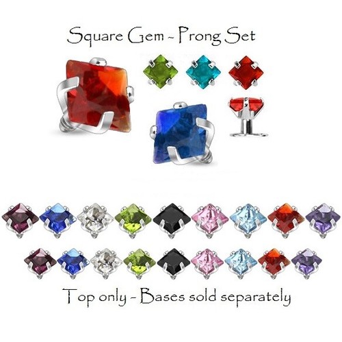 Dermal Anchor Top - Gem Ball Micro Dermal Head Microdermal Surface ...