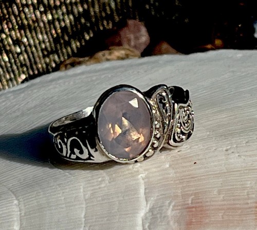 Sarda Lavender Moon Quartz Ring Size 9 | eBay