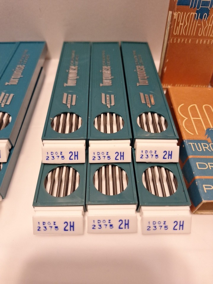 VTG Eagle Turquoise Half Gross Drawing Lead #2375 Mixed Lot 2H 3H ...