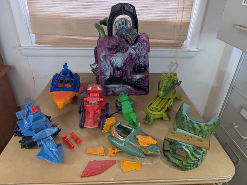1980s Original He-man Masters of The Universe MOTU Snake Mountain & 6 ...
