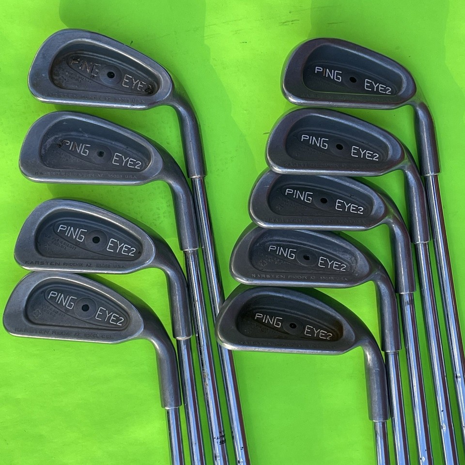 Ping Eye 2+ Plus Black Dot 3-PW-SW Iron Set Karsten KT-M Steel Shaft ...