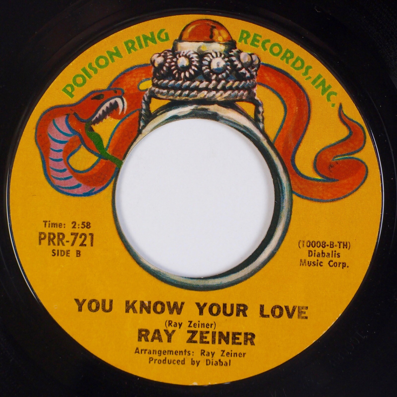 RAY ZEINER: You Know Your Love US Poision Ring Northern Soul 45 HEAR | eBay