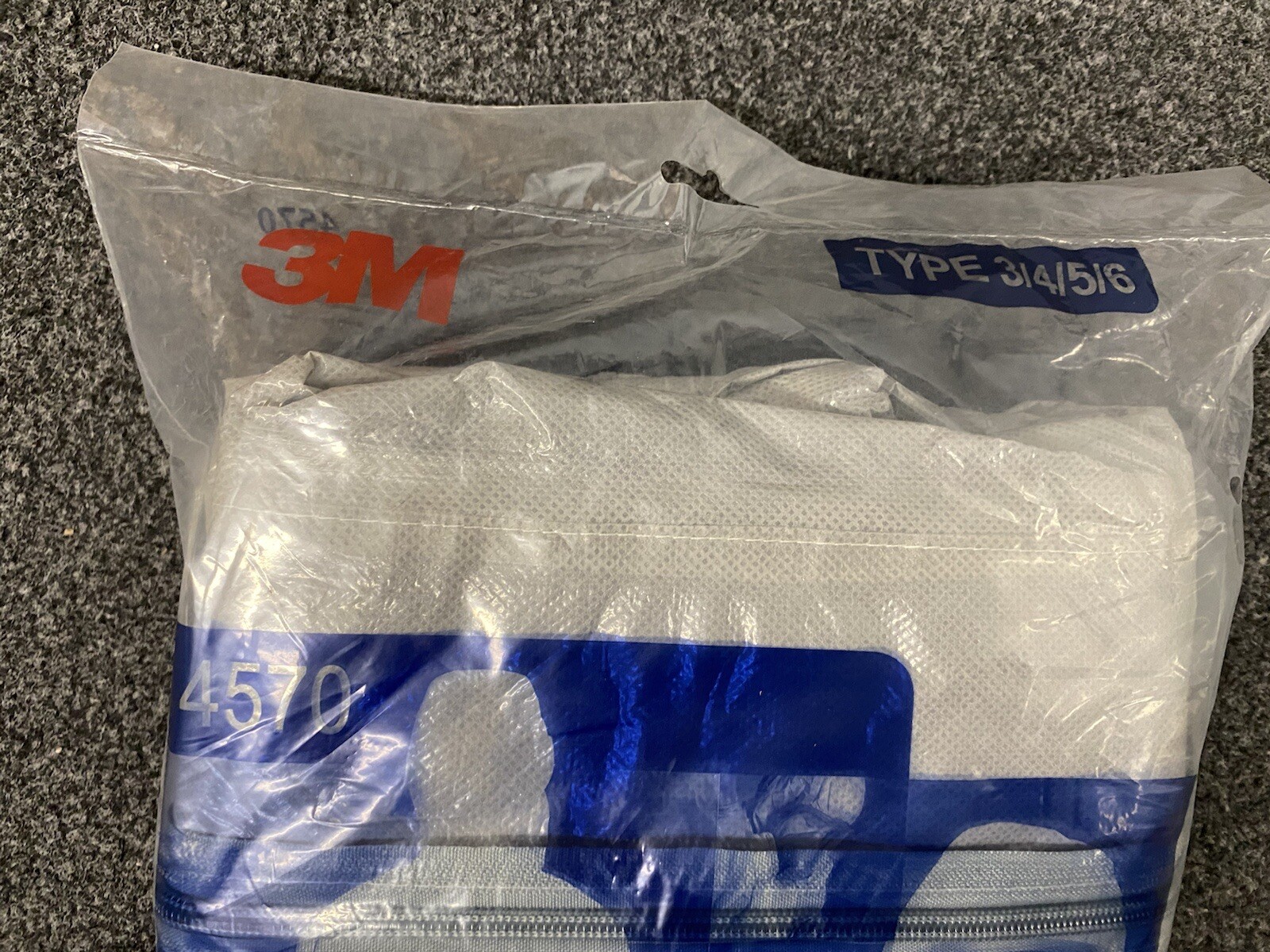 3M 4570 Gray Hooded Protective Coverall High-performance Chemical ...