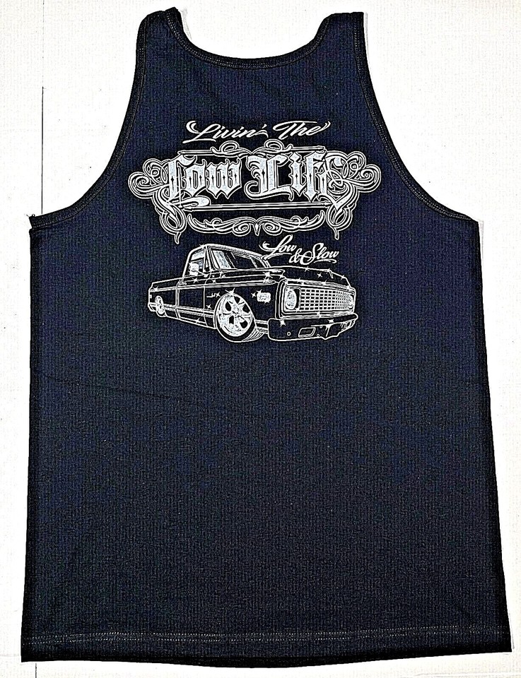 LOWRIDER TRUCK Tank Top T-shirt Low Rider Urban Streetwear Vest Black ...