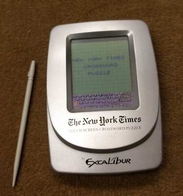 Excalibur New York Times Touch Screen Crossword Puzzle Handheld Game w ...