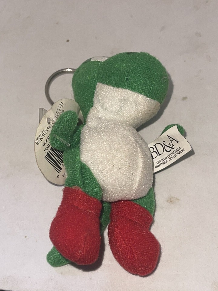 Nintendo Yoshi Vintage 1997 Plush Beanbag Keychain Bensussen Deutsch ...