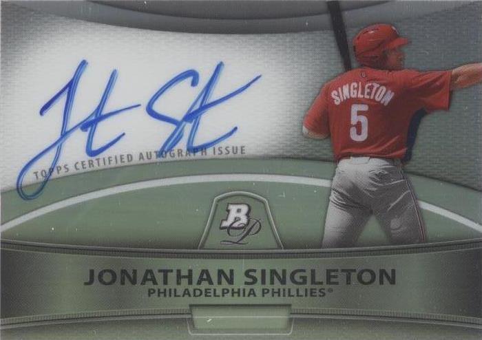 2010 Bowman Platinum - Autograph Refractor Jon Singleton #BPA-JS (AU ...