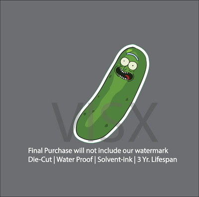 2 Pack of Pickle Ricy Vinyl Decal Sticker Bumper Car Rick Morty Funny ...