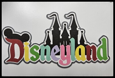Disneyland Title Handmade Paper Piecing Embellishment for Cards Pages ...