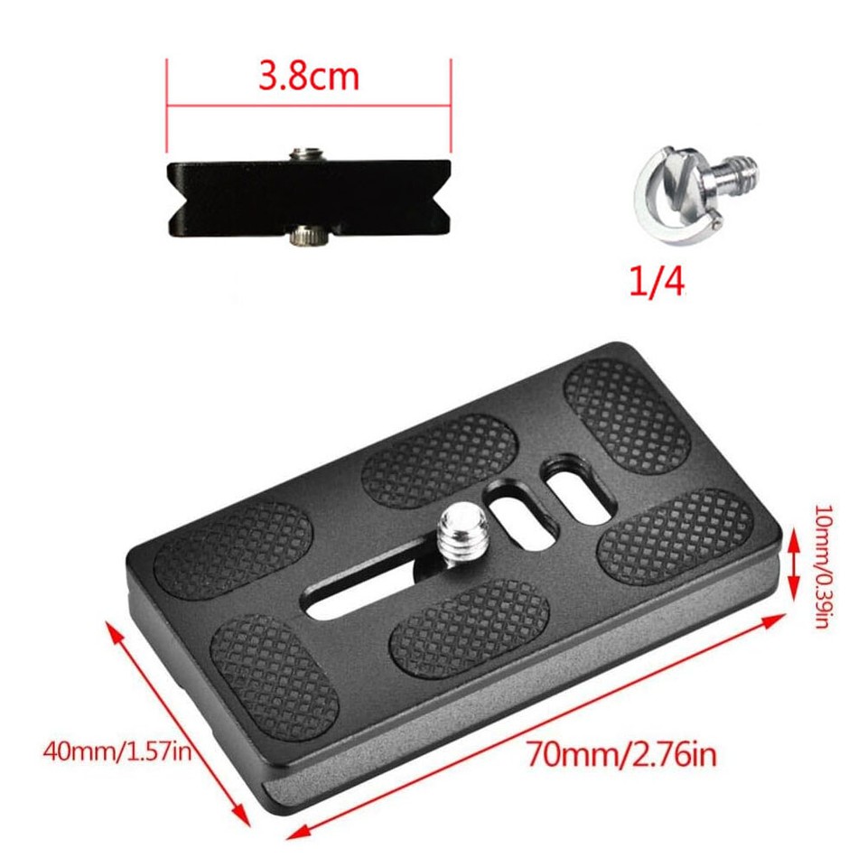 4Pcs 70mm Quick Release Plate Tripod Gimbal Base for Canon Nikon Sony ...