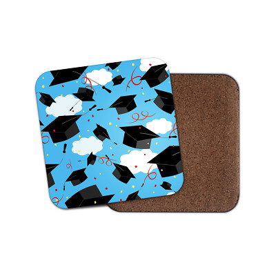 Fun Graduation Hat Coaster - University College Student Degree Cool ...