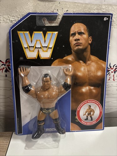 WWE The Rock Retro Series 2 Wrestling Figure WWF Dwayne Johnson Final ...