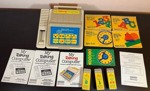 Coleco My Talking Computer 1986 Play And Learn Electronics W/ Expansion ...