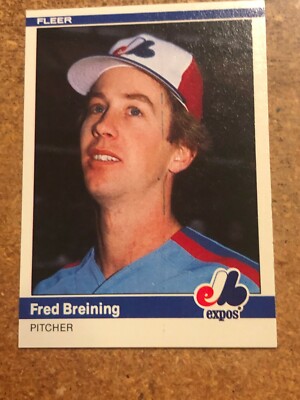 1984 Fleer Update Baseball # U-16 Fred Breining | eBay