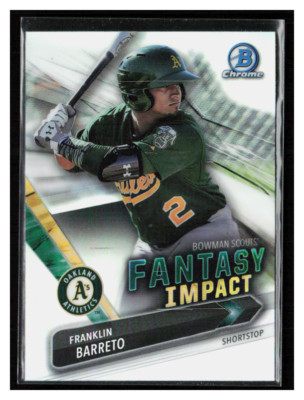 2016 Bowman Draft Fantasy Impact #BSI-FB Franklin Barreto Refractor | eBay