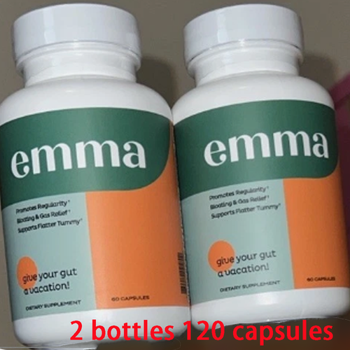 2PCS Emma Relief Supplement Keto for Gut Bloating 120 Capsules Exp 3/ ...