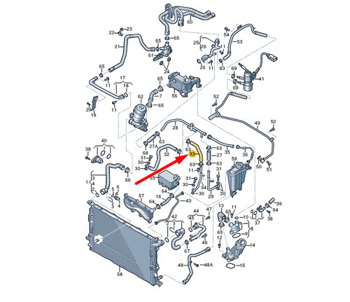 NEW AUDI Q5 8R COOLANT HOSE 059121453G ORIGINAL | eBay