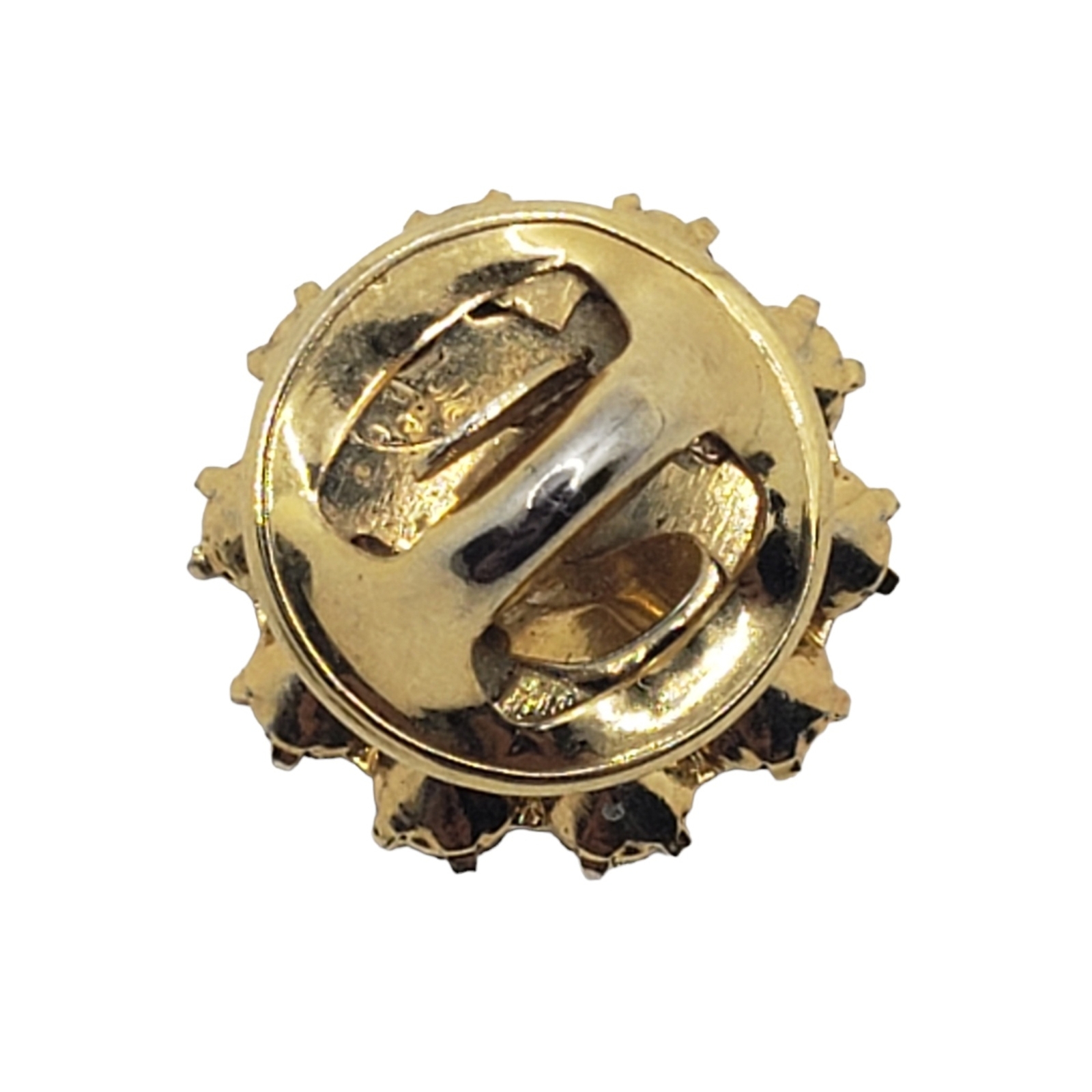 Vintage FOE Fraternal Order of Eagles Rhinestone Gold… - Gem
