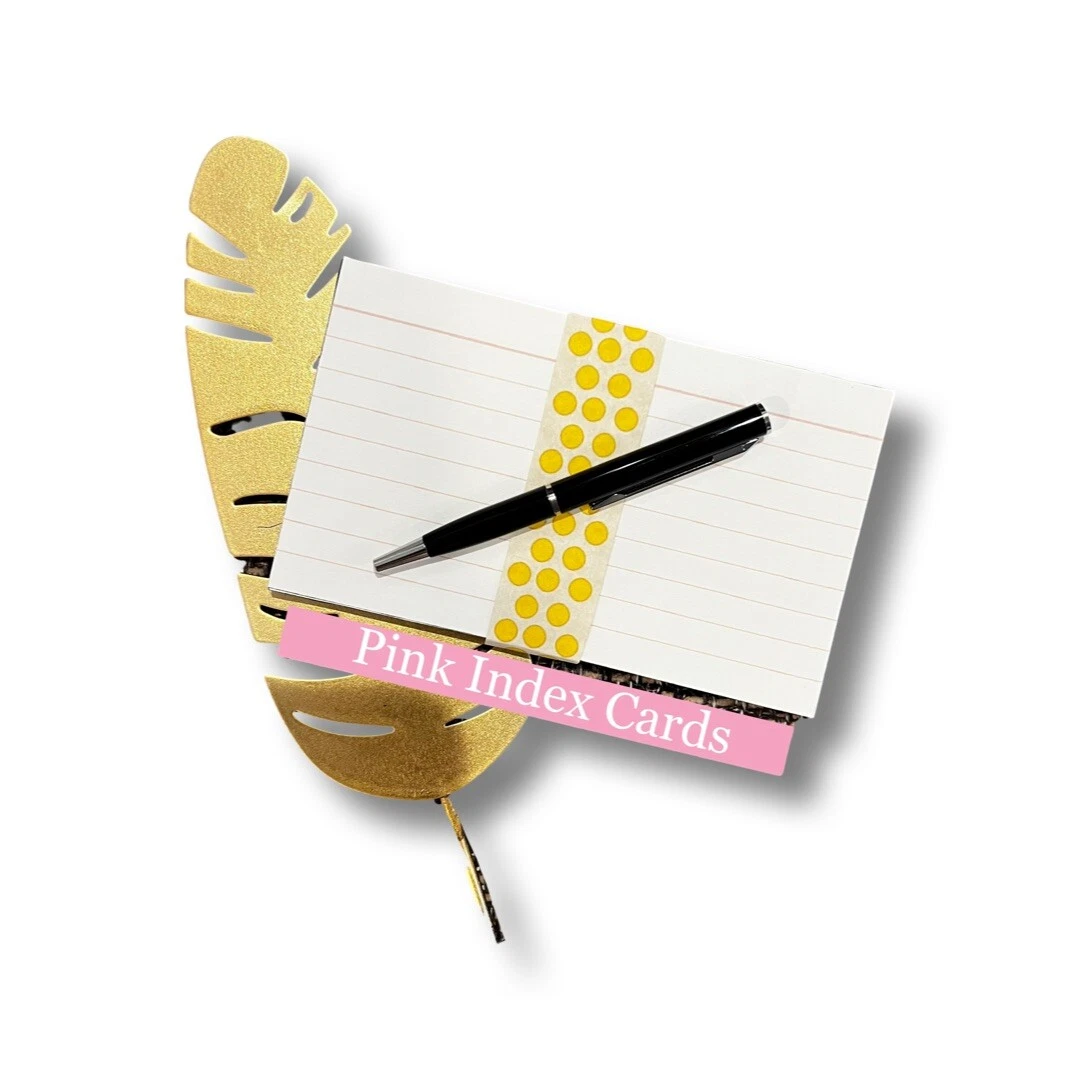 Pink Index Card