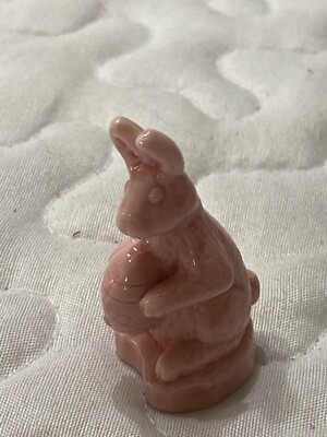 Wade Whimsies England red rose tea Figurine Pink Easter Bunny Calendar ...