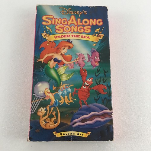 Disney Sing Along Songs Under The Sea VHS Tape Volume Six Little ...