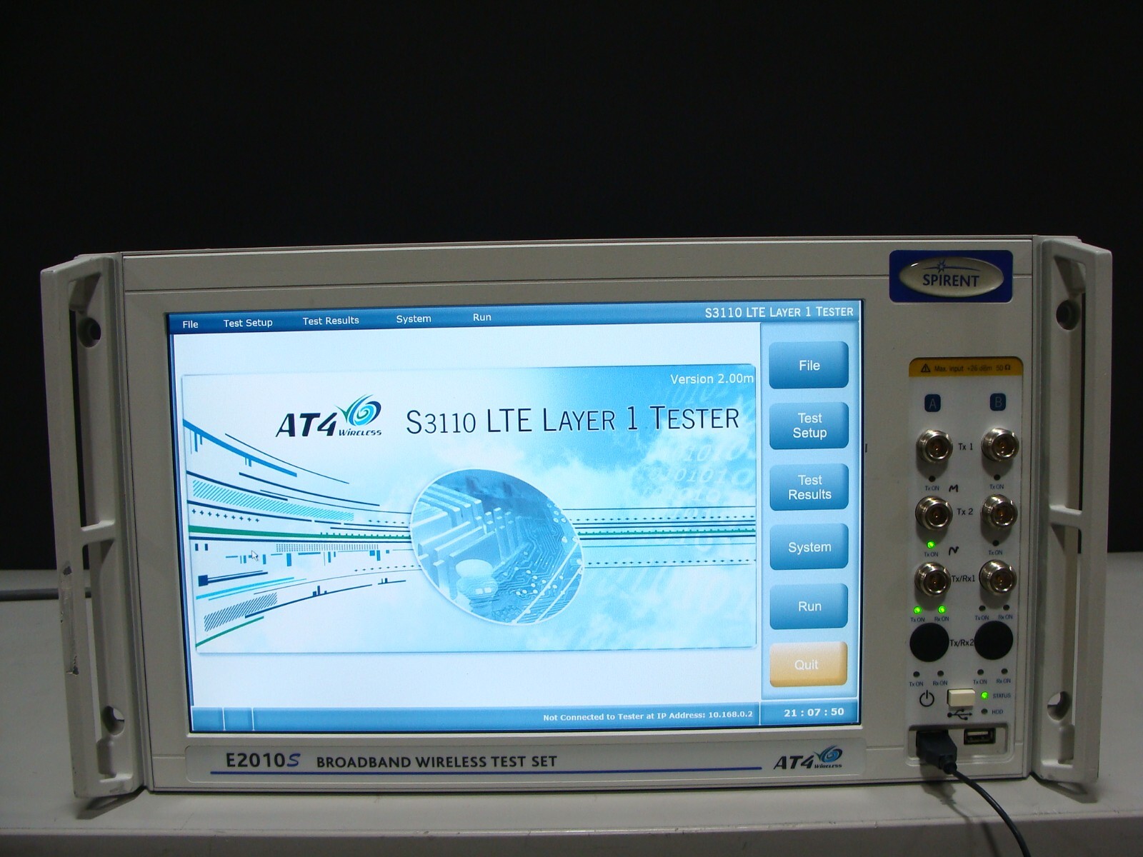 Spirent E2010S AT4 CS8 Broadband Wireless 4G Test Set Keysight T2010A ...