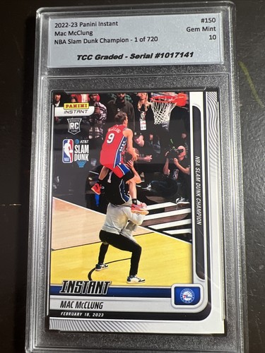 2022-23 Panini Instant Mac McClung Slam Dunk Champion 150 TCC Graded ...