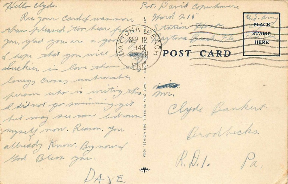 Postcard Army Soldiers Free Mail Comic Military Truck Full of Female ...