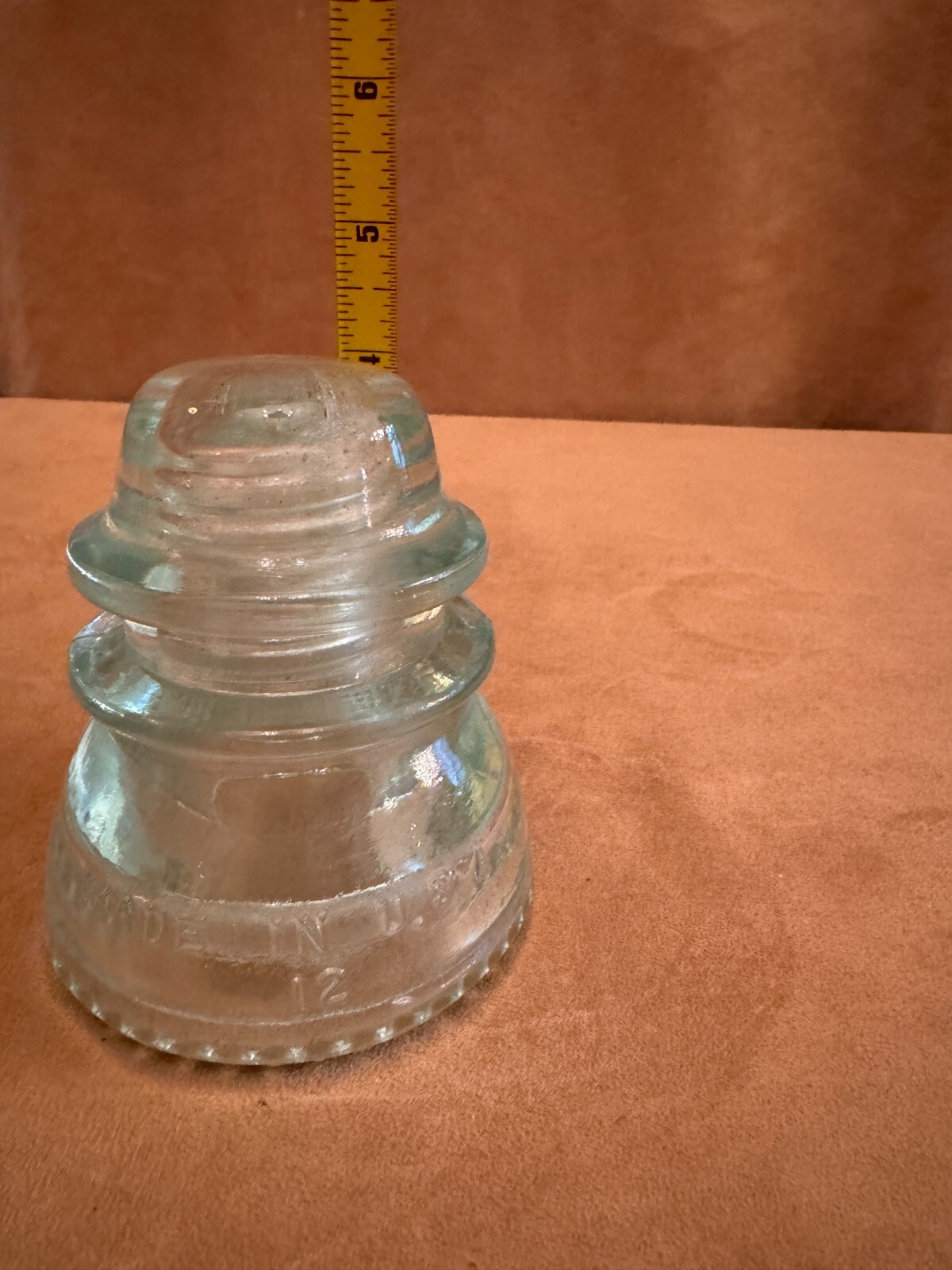 Hemingray Vintage Clear Glass Telephone Pole Insulator 2 dome threads ...