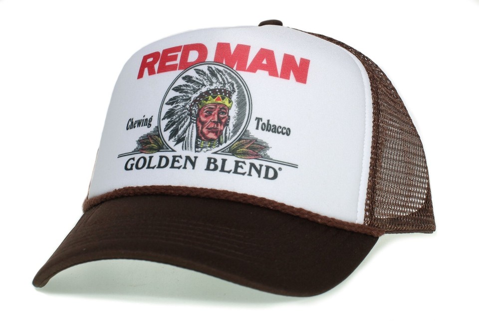 Red Man Chewing Golden Blend Tobacco Hat Vintage Redman Cap Multi ...