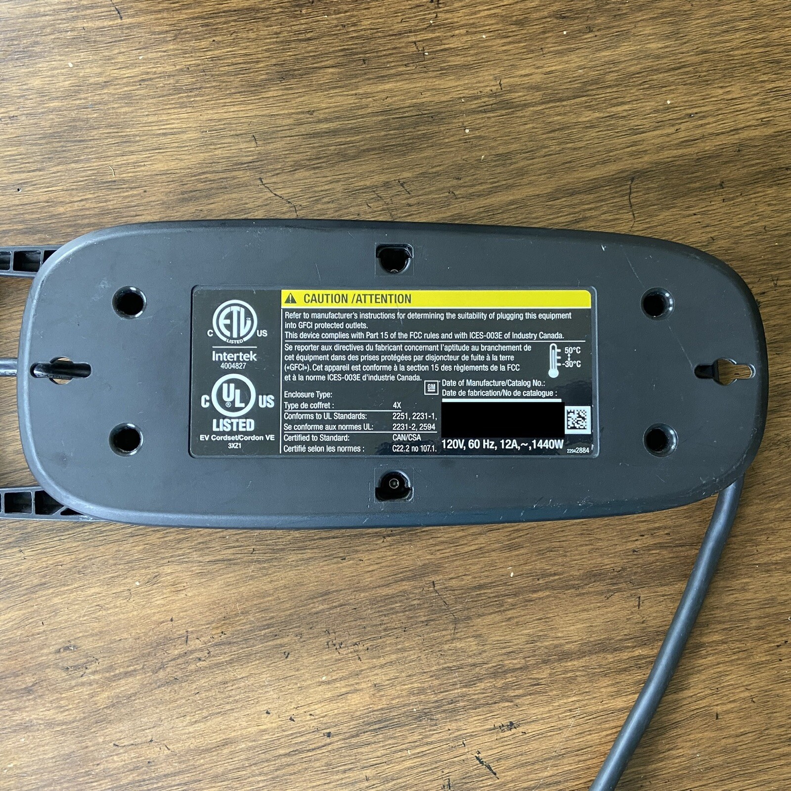 Chevy Bolt Volt EV Charger Chevrolet GM Charging cable station Electric ...