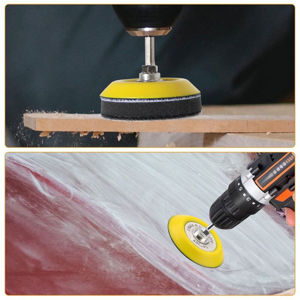 133 pcs Sanding Disc 3 Inch Wet Dry Hook Loop Sandpaper Polishing Pads ...