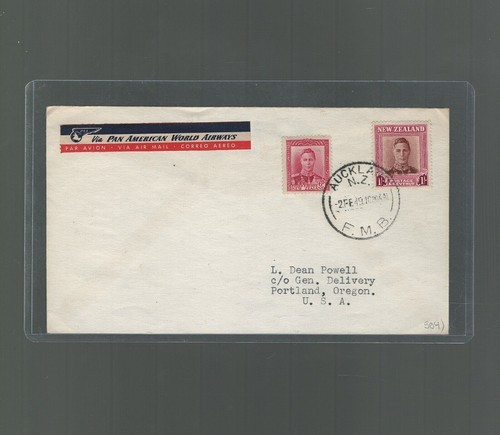 US First Flight Cover Pan Am Auckland to Portland Oregon 1949 AAMC None ...
