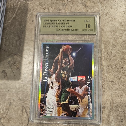 2002 Sports Card Investor LEBRON JAMES #5 Gold Rookie DSG 10 | eBay