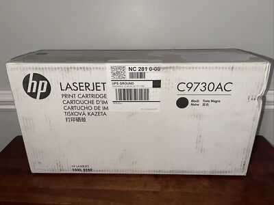 Genuine HP 645A (C9730AC) Black Toner Cartridge For HP LaserJet 5500 ...