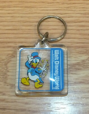 Genuine Walt Disney World Square Plastic Donald Duck Collectible Key ...