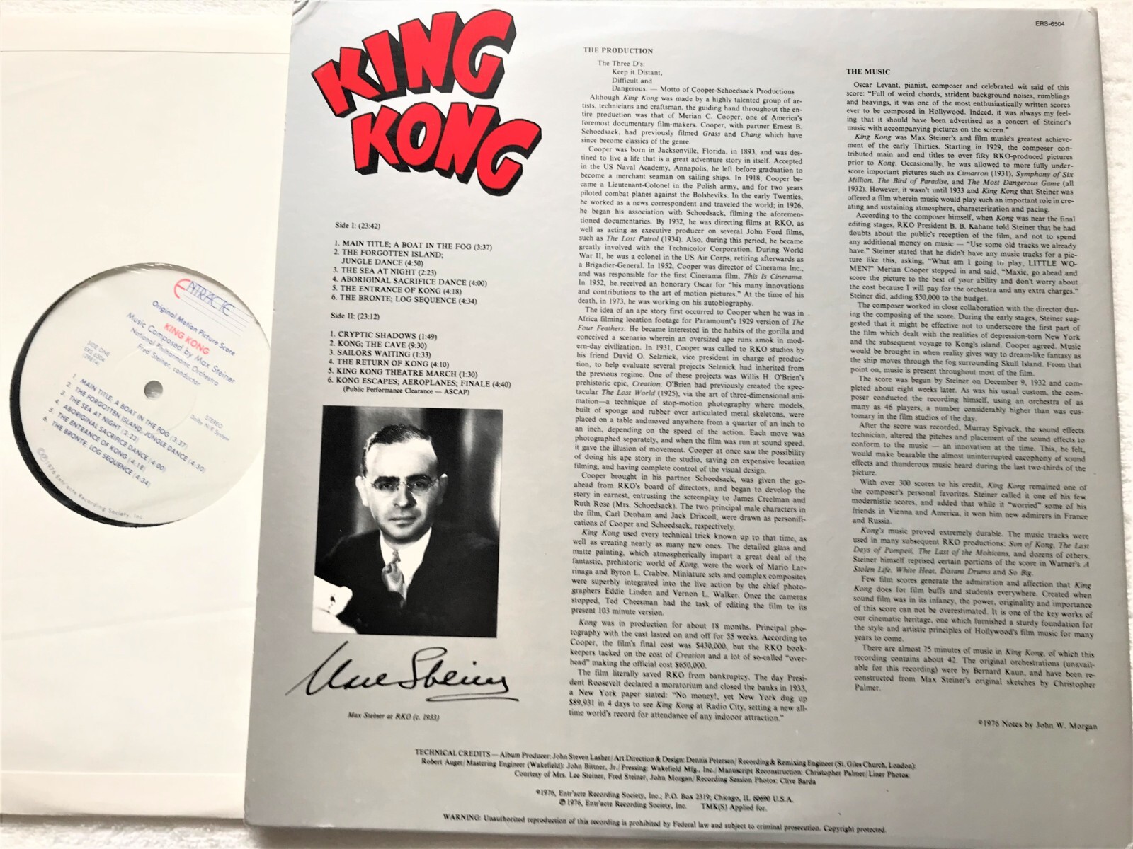 The National Philharmonic Orchestra, Fred Steiner, Max Steiner King ...