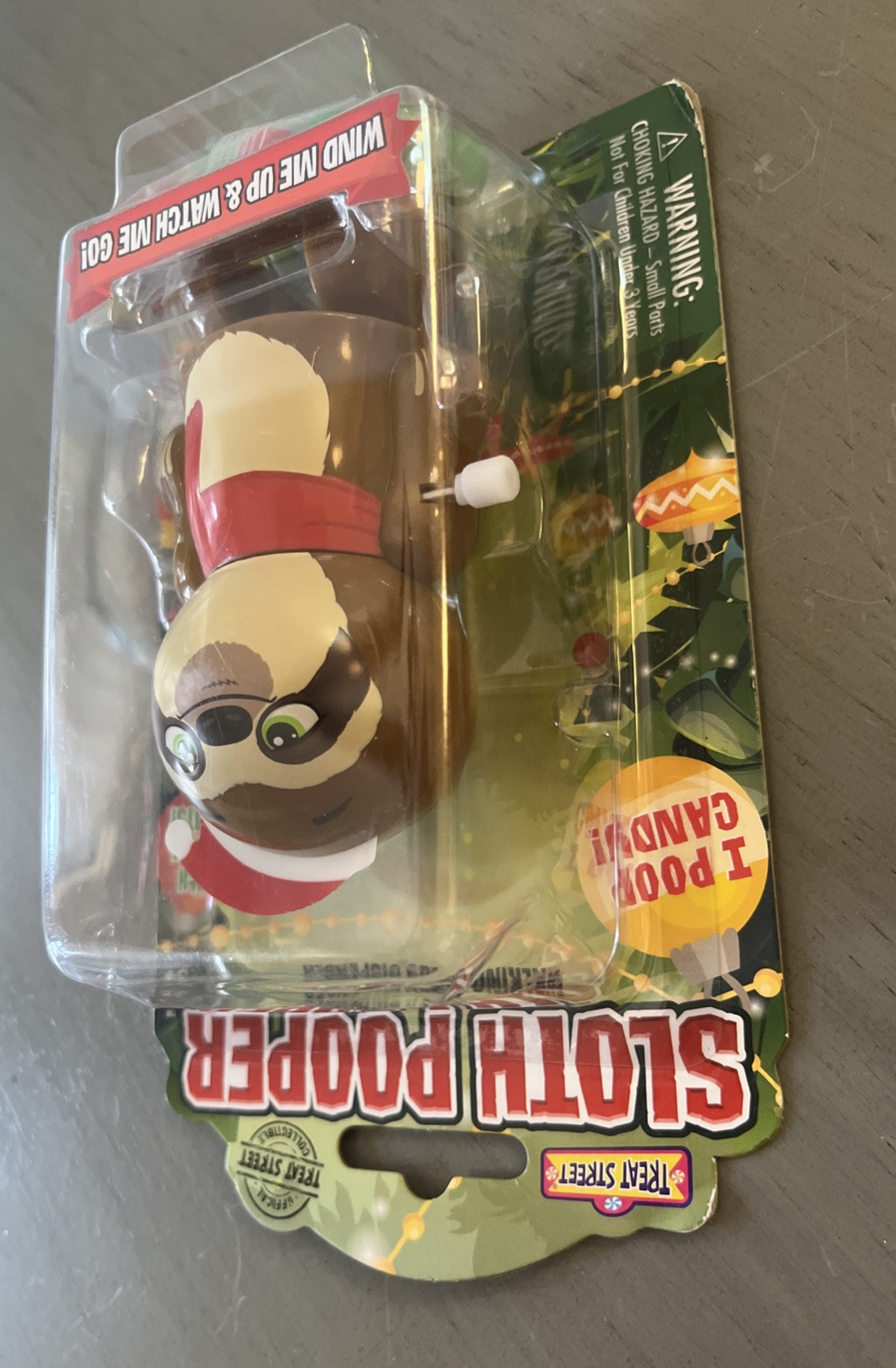 Wind Up Sloth Pooper Walking Candy Christmas Dispenser - Treat St ...