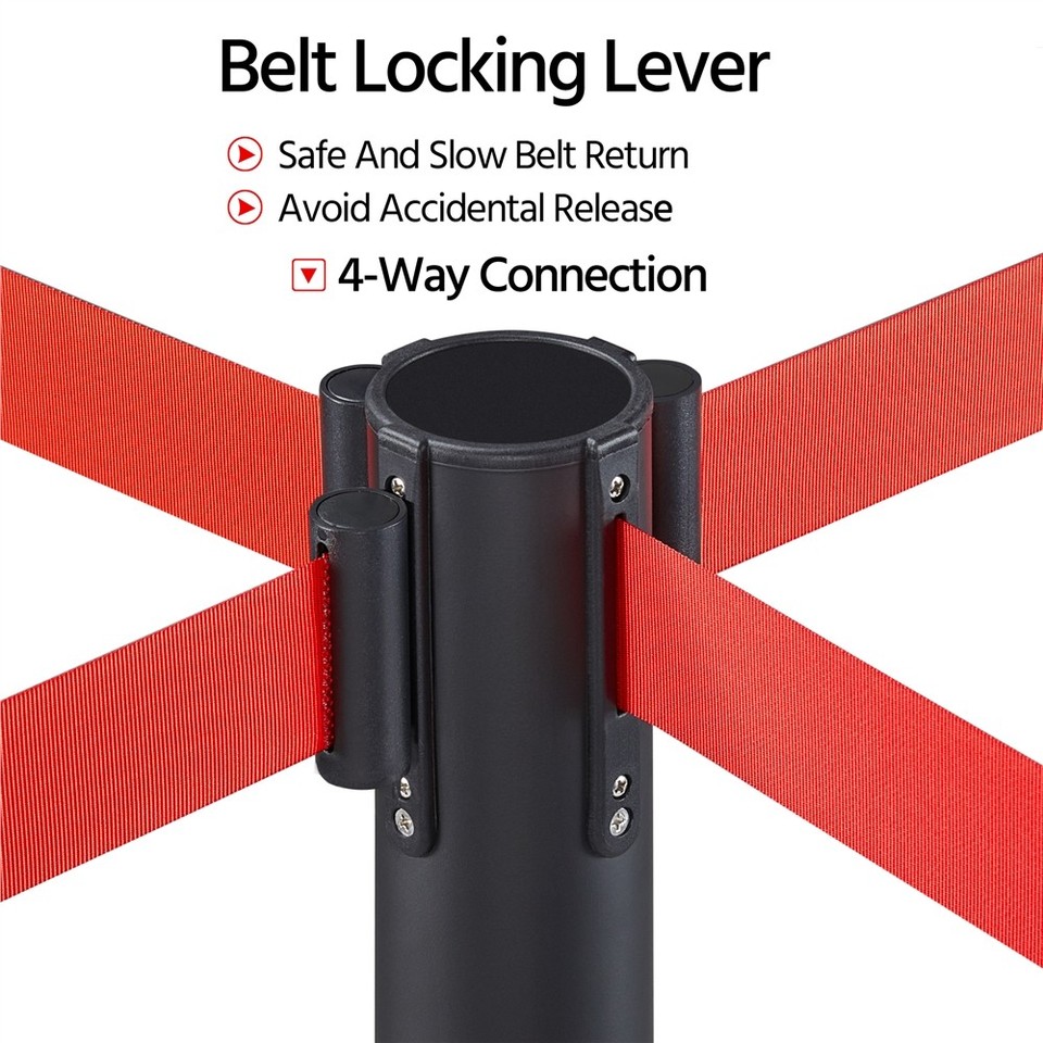 Retractable Crowd Control Barrier Queue Barrier Rope Barrier Belt ...