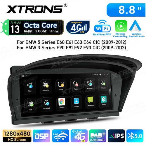 8.8" Android 14 8-Core Car GPS Stereo Head Unit DSP For BMW 3/5 er E60 ...