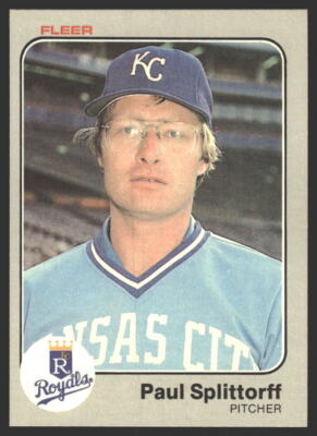Paul Splittorff #124 1983 Fleer Kansas City Royals | eBay